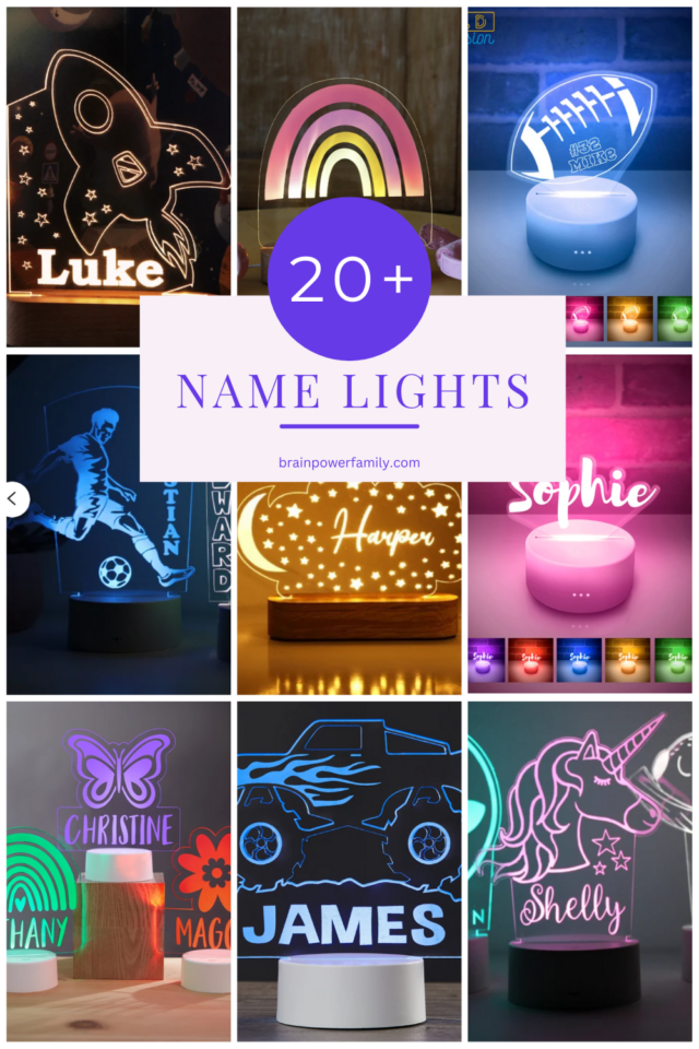 Personalized Name Sign Night Lights To Brighten Your Kid's Life - Brain ...