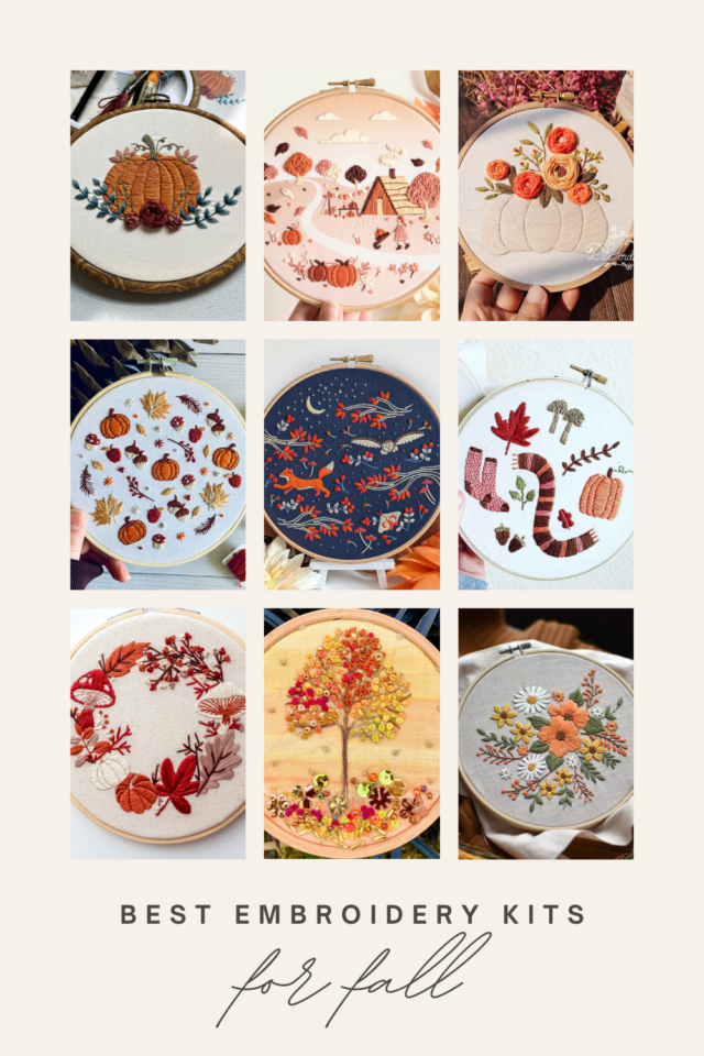 Fall Into Creativity: Must-Have Embroidery Kits for Autumn - Brain ...