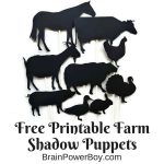 Farm Books for Toddlers and Preschoolers + Farm Animal Shadow Puppets