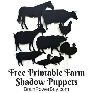 Farm Books for Toddlers and Preschoolers + Farm Animal Shadow Puppets