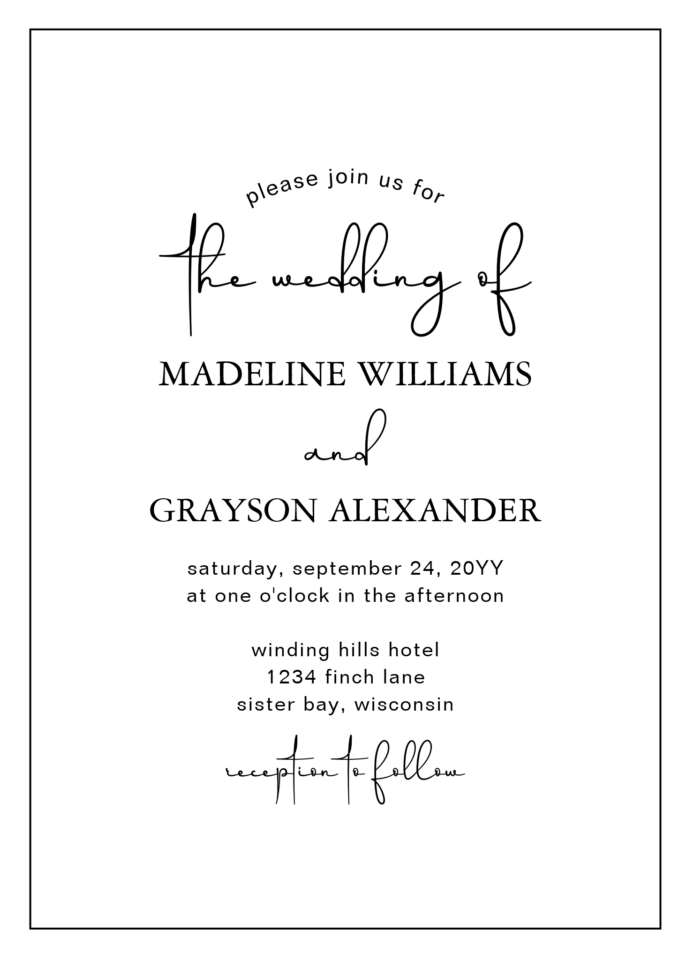 20+ Modern Wedding Invitations You Shouldn't Miss! - BrainPowerFamily
