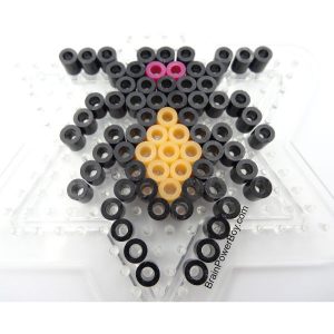 Spider and Spiderweb Perler Bead Pattern - Glow in the Dark!