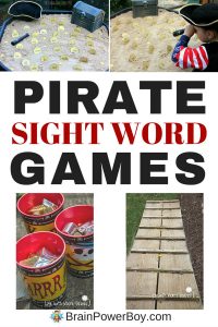 Pirate Sight Word Games to Teach Your Buccaneer to Read!