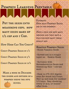 Cook with Pumpkins + Free Printable! - Brain Power Family