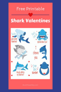 Printable Shark Valentines - Cool & Free! - Brain Power Family