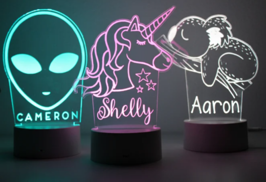 Personalized Name Sign Night Lights To Brighten Your Kid's Life - Brain ...