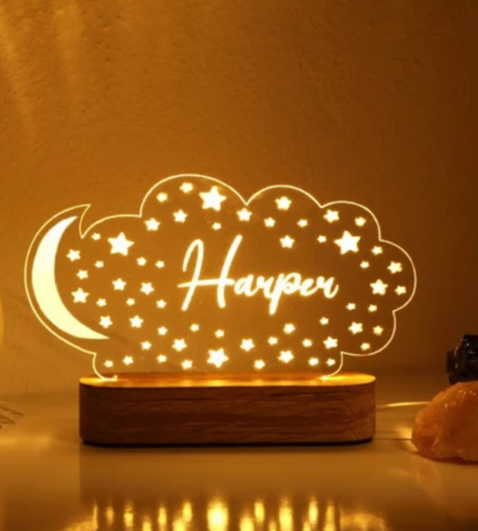 Personalized Name Sign Night Lights To Brighten Your Kid's Life - Brain ...